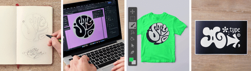 Online Course - 70s-Inspired Lettering Design (Santiago Arango) | Domestika